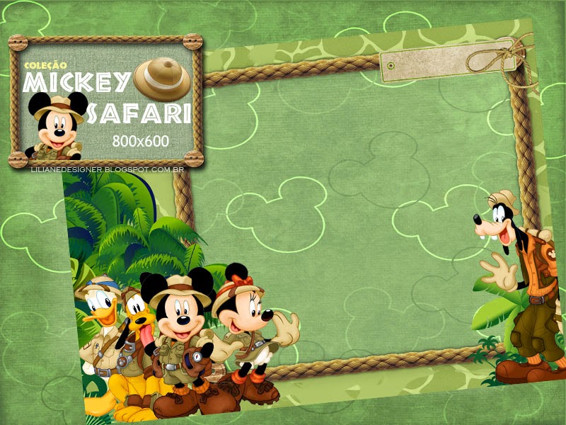 Safari do Mickey – moldura – Liliane Design
